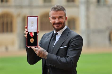 Sir David Beckham Receives Knighthood At Windsor Castle