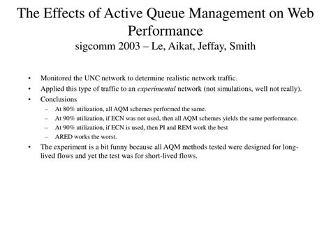 Ppt Active Queue Management Powerpoint Presentation Free Download