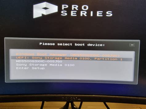 Im Trying To Install Window 10 On My New Ssd But I Have 2 Option When Trying To Boot Window