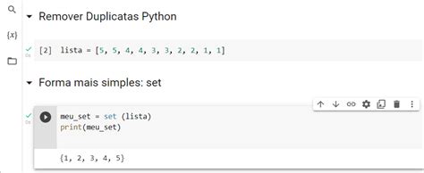 como remover duplicatas em python exemplos práticos