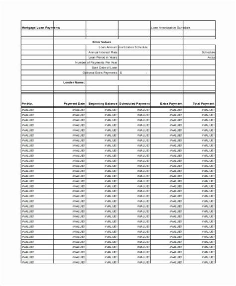 Capital Lease Amortization Schedule Excel Template