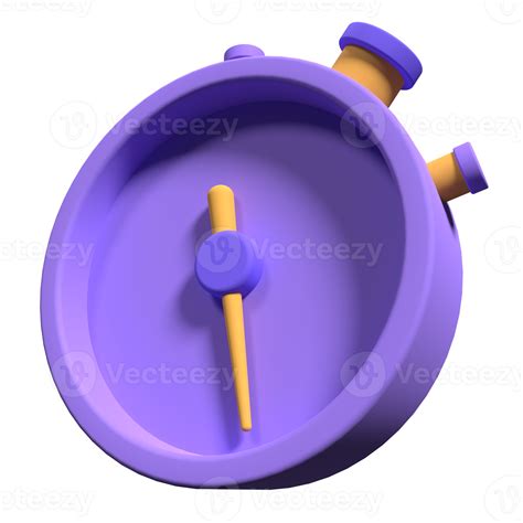 Stopwatch With Button 3d Stopwatch Timer Icon Illustration 3d Render