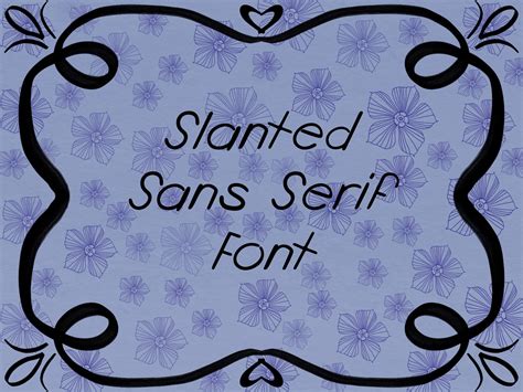 Slanted Font By Kimber Shook · Creative Fabrica