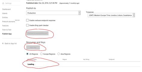 Artificial Intelligence Unable To Publish Luis App Stack Overflow