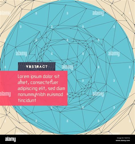 Abstract Science Or Technology Background Cover Design Template Network Illustration 3d Grid