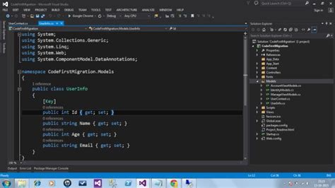 Code First Migration Using Nuget Commands In Aspnet Mvc 5