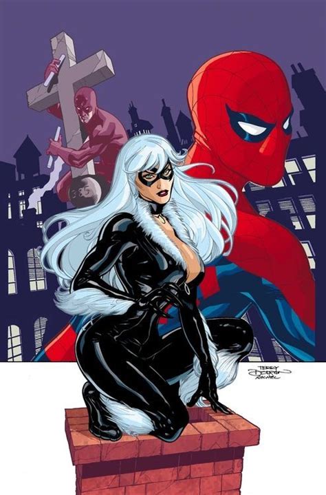 Spiderman Fan Art Spider Man And The Black Cat By Terry Dodson