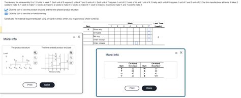 Solved Weeks To Make S Week To Make T Weeks To Make Chegg Com