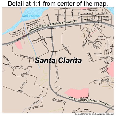 Santa Clarita California Street Map 0669088