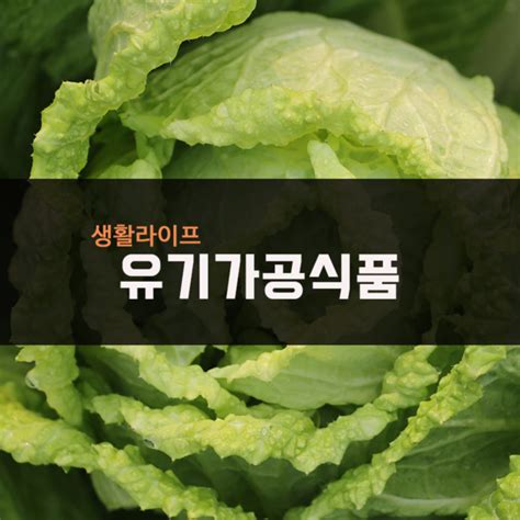 유기가공식품 유기가공식품 인증마크 알고 먹으면 좋은 팁 네이버 블로그