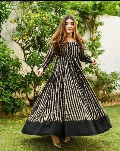 Appealing Black Color Sequence Work Function Wear Fancy Full Stitched