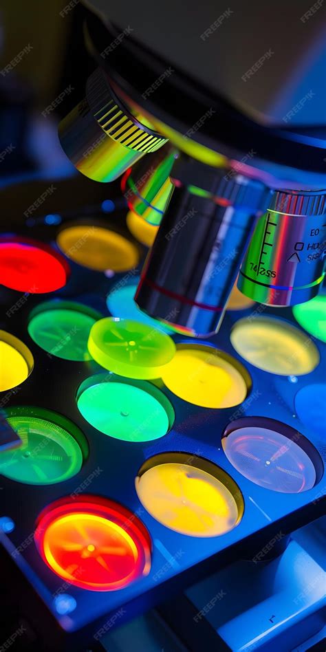 Premium Photo Vibrant Illuminated Microscopic Slides