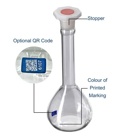 Volumetric Flask Clear Class A Individual Certificate Neu Industries