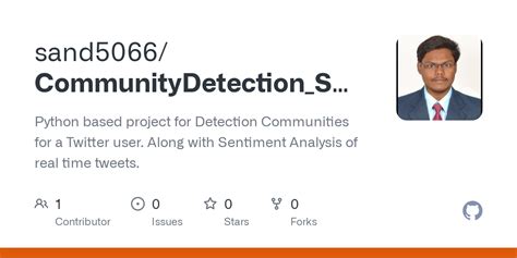 Github Sand5066communitydetectionsentimentanalysistwitter Python Based Project For