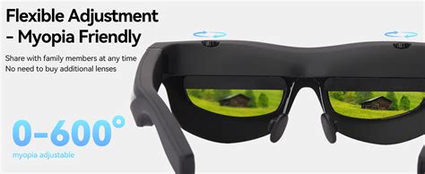 Tqsky T1 Ar Smart Glasses With T Box And Blue Lens 150 Micro Oled Virtual Display