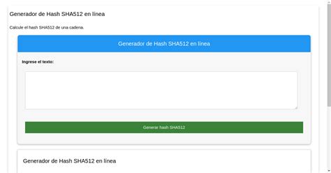 Generador De Hash Sha512 En Línea