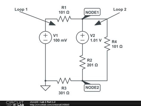 Lab 2 Part 12 Circuitlab