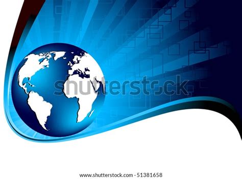 Vector Blue Tech Background Clipart Stock Vector Royalty Free