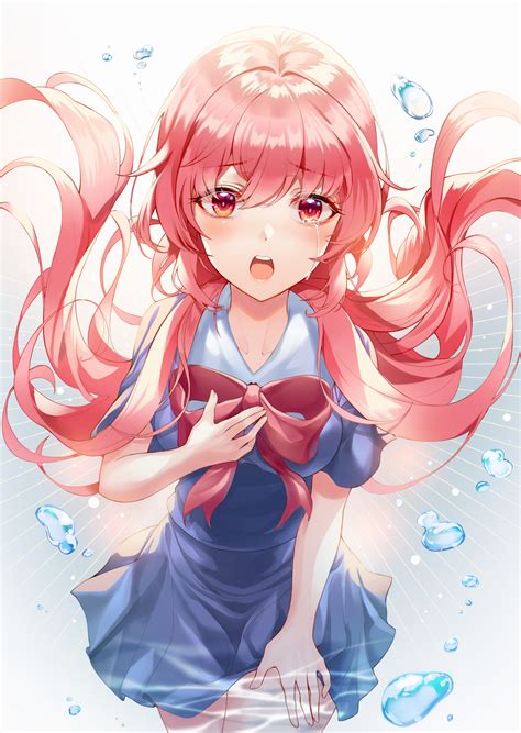 Gasai Yuno Mirai Nikki Drawn By Helawid Danbooru