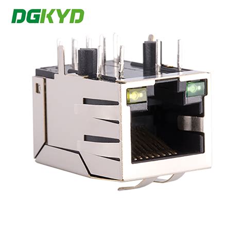 Krj 202fnl Rj45 Connector Gigabit Router Network Socket Single Port Rj45 Jack With Integrated