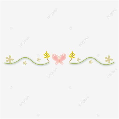 Fantasy Spring Flower Dividing Line Vector Wechat Public Account No