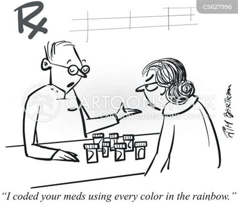Color Coded Medication Cartoons And Comics Funny Pictures From Cartoonstock