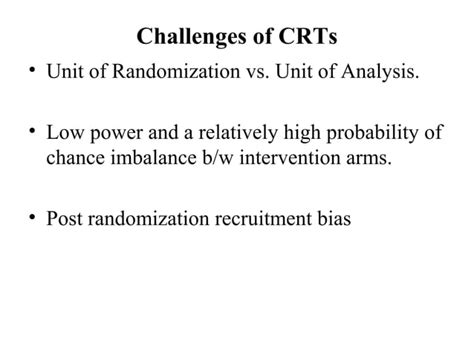 Cluster Randomization Trial Presentation Ppt Physics Science