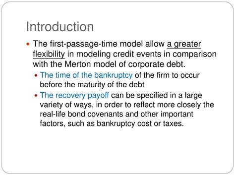 Ppt 3 First Passage Time Model Powerpoint Presentation Free Download Id 1439896