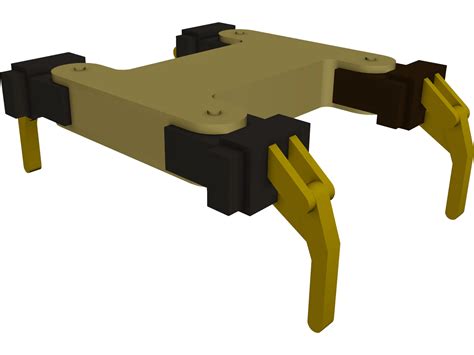 Quadrapod Walking Robot Quad 2 3d Model 3dcadbrowser