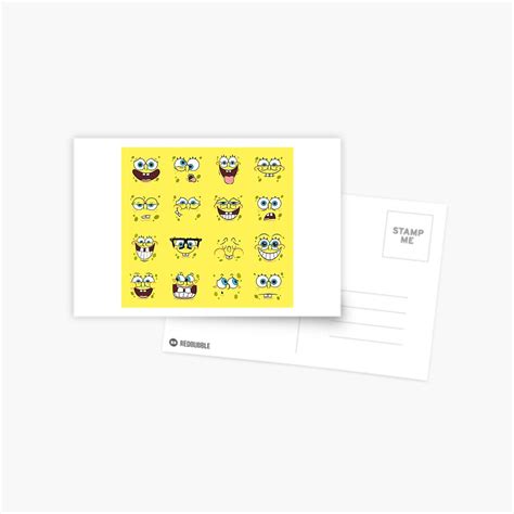 Spongebob Postcard For Sale By Matheusfiorino Redbubble