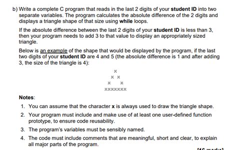 Solved B Write A Complete C Program That Reads In The Last