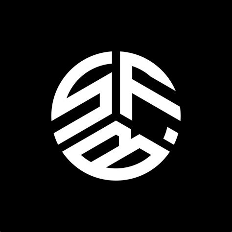 Diseño De Logotipo De Letra Sfb Sobre Fondo Negro Concepto De Logotipo De Letra De Iniciales