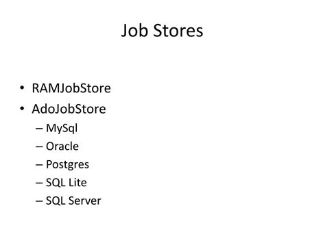 Ppt Asynchronous Job Processing Using Quartznet Powerpoint