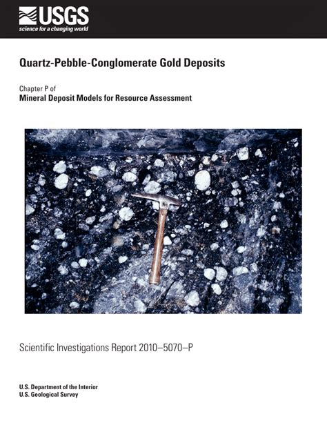 Pdf Quartz Pebble Conglomerate Gold Deposits Mineral Deposit Models For Resource Assessment