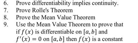 Solved Prove Differentiability Implies Continuityprove