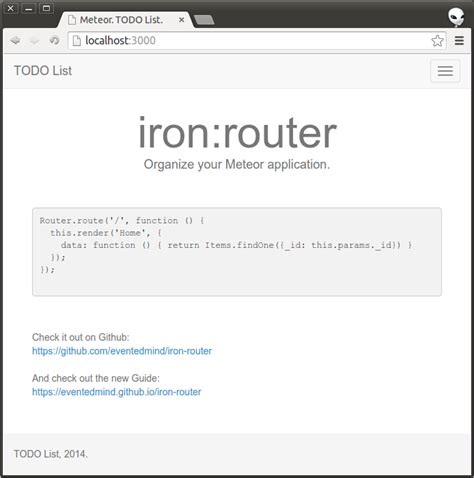 github ovcharik meteor getting started Урок для хабры Разработка первого метеор приложения