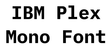 Ibm Plex Mono Font Dafont Style