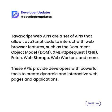 Developer Updates Top 6 Javascript Web Apis Follow Developerupdates Join Our