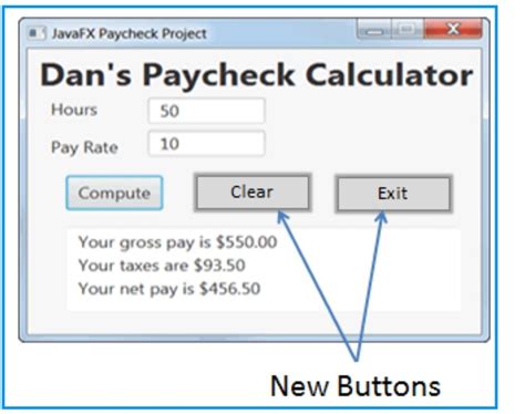 Solved Java Modify The Java Paycheck Gui Program To Add Two