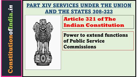 Article 321 Of Indian Constitution