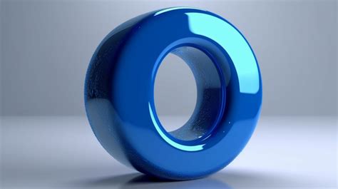 파란색 O 링 3d 모델 로열티 프리 스톡 영상 3d 렌더링 알파벳 블루 O 고화질 사진 사진 배경 일러스트 및 사진 무료