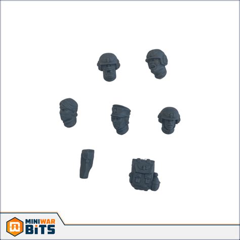 Cadian Command Assorted Head Bits Miniwar Bits