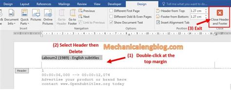 Ways To Remove All Header And Footer In Word Mechanicaleng Blog