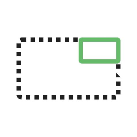 Tab Unselected Line Green And Black Icon 9698670 Vector Art At Vecteezy