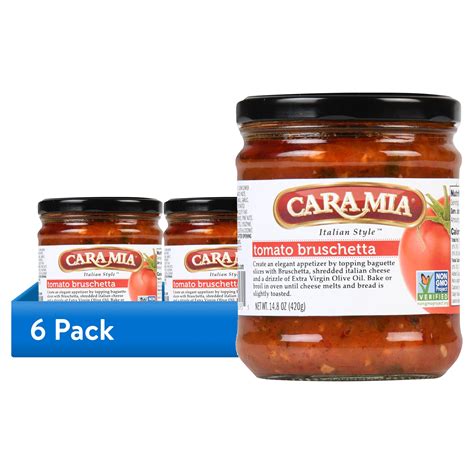 6 Pack Cara Mia Tomato Bruschetta 148 Oz Jar