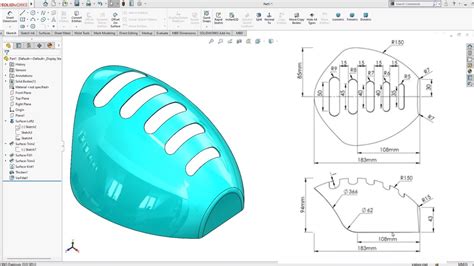 Solidworks Surface Tutorial Exercise Youtube