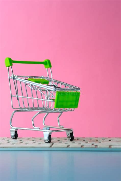 Shopping Cart In Computer Keyboard Online Shopping Stock Image Image Of Purchase Direction