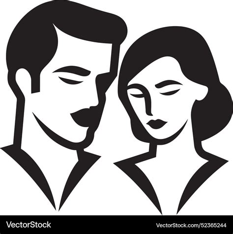 Visual Poetry Dynamic Couple Duets E Royalty Free Vector
