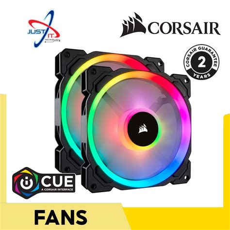 Corsair LL140 140mm RGB Dual Light Loop RGB LED PWM Fan 2 Fan Pack CO 9050074 WW Shopee