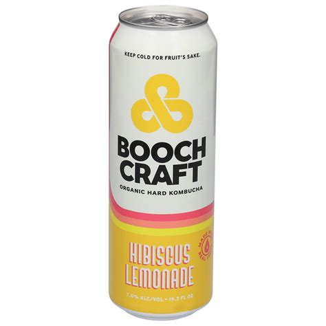 Boochcraft Hard Kombucha Hibiscus Lemonade 12 Fl Oz Delivery Or